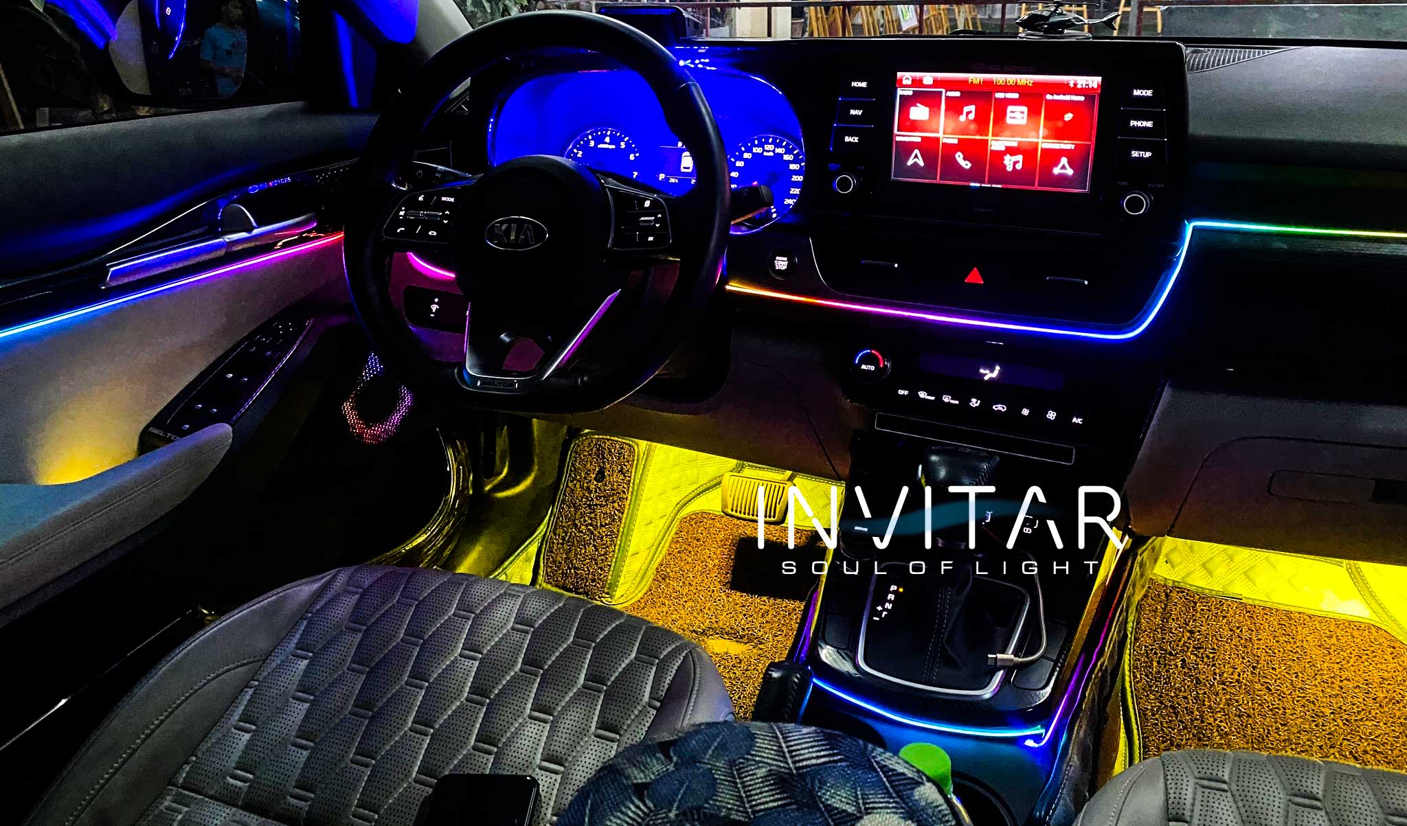 Led nội thât ô tô nâng cao thẩm mỹ cho khoang nội thất 18-23 chi tiết